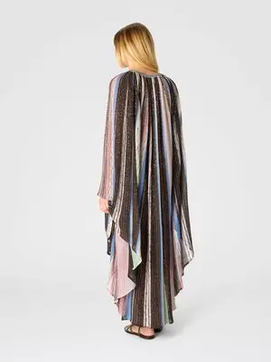 Missoni Long Cape-effect Mixed Viscose Lamé Caftan
