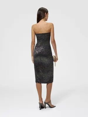Missoni Dégradé Bustier Long Dress With Sequins