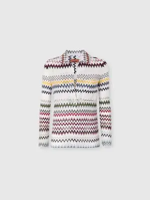 Missoni Zigzag Cotton And Viscose Blouse With V-neckline