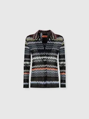 Missoni Zigzag Cotton And Viscose Blouse With V-neckline