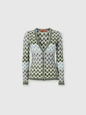 Missoni Viscose Lamé Cardigan - Multicoloured