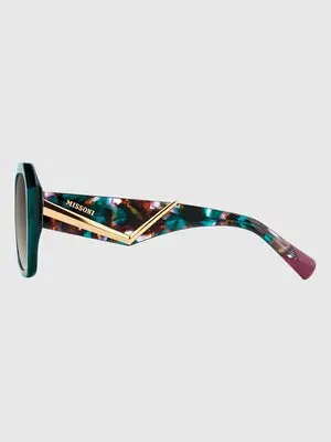 Missoni Seasonal Squared Acetate Sunglasses Size