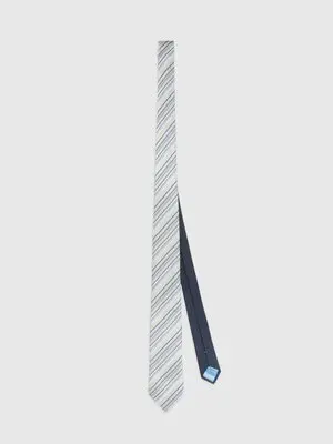 Missoni Silk Tie With Micro Zigzag Pattern - Multicoloured