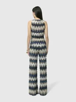 Missoni Lace Top With Gathered Neckline