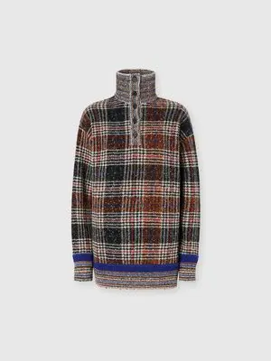 Missoni High-neck Sweater With Check Pattern