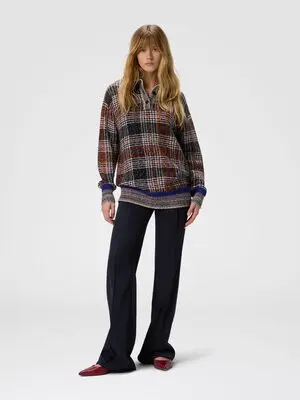 Missoni High-neck Sweater With Check Pattern