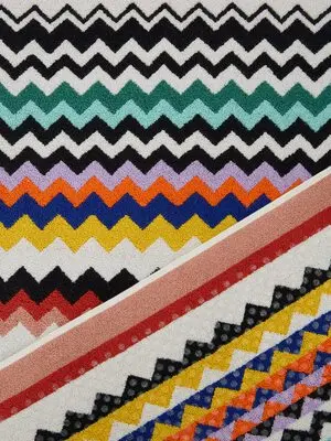 Missoni 100% Cotton Bath Mat With Chevron Pattern