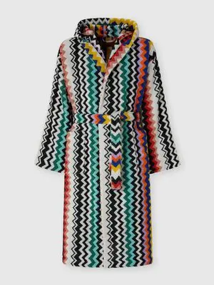 Missoni Best Cotton Terry Bathrobe Zig Zag Multicoloured
