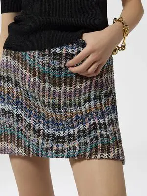 Missoni Wool-blend Lamé Mini Skirt With Sequins