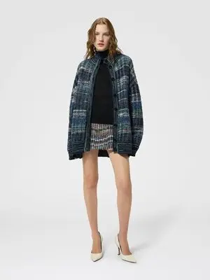 Missoni Oversized Wool-blend Check Cardigan