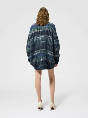 Missoni Oversized Wool-blend Check Cardigan