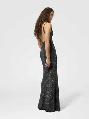 Missoni Long Dégradé Knit Dress With Sequins - Multicoloured