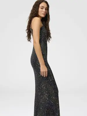 Missoni Long Dégradé Knit Dress With Sequins - Multicoloured