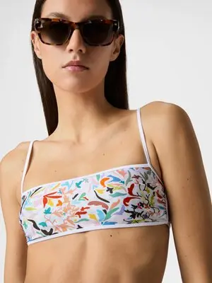 Missoni Printed Stretch Fabric Bralette Bikini - Multicoloured