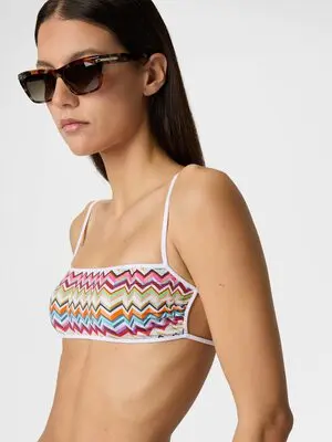 Missoni Printed Stretch Fabric Bralette Bikini - Multicoloured