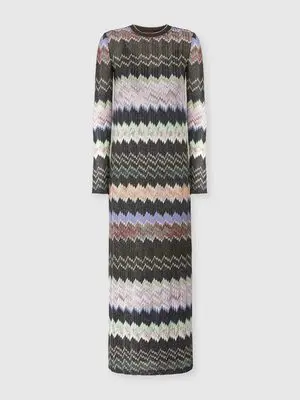 Missoni Viscose Lamé Snake-pattern Gown