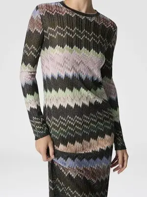 Missoni Viscose Lamé Snake-pattern Gown