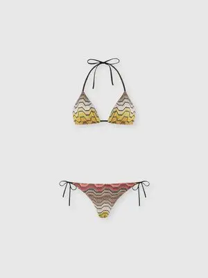 Missoni Bikini In Viscose Lamé Blend - Multicoloured