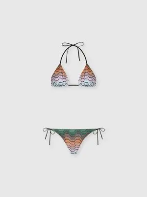 Missoni Bikini In Viscose Lamé Blend