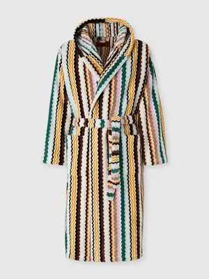 Missoni Aura Hooded Cotton Terry Bathrobe - Multicoloured