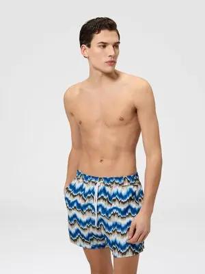 Missoni Printed Swim Shorts With Drawstring Waist
