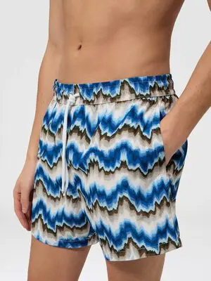 Missoni Printed Swim Shorts With Drawstring Waist