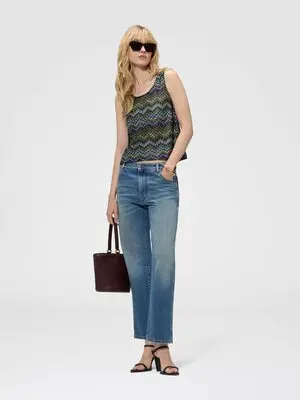 Missoni Sleeveless Viscose Top With Snake Motif