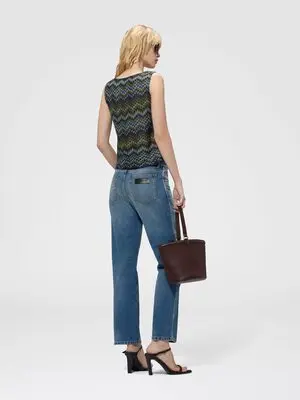 Missoni Sleeveless Viscose Top With Snake Motif