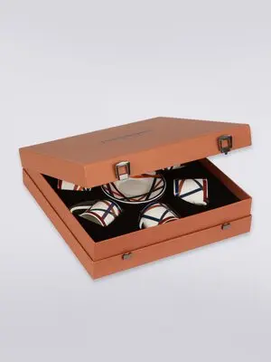 Missoni Nastri Set Of 6 Coffee Cups & Saucers - Multicoloured