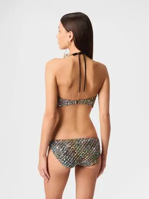 Missoni Trikini With Halterneck Neckline And Sequins