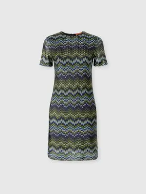 Missoni Short-sleeve Viscose Mini Dress