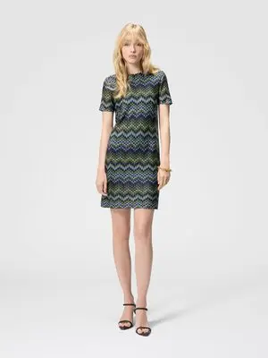 Missoni Short-sleeve Viscose Mini Dress