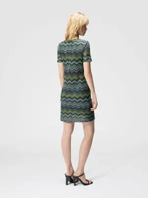 Missoni Short-sleeve Viscose Mini Dress