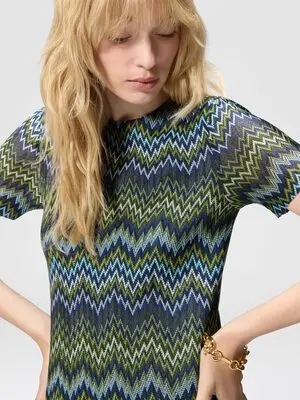 Missoni Short-sleeve Viscose Mini Dress