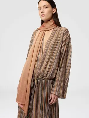 Missoni Stole In Viscose Lamé Blend