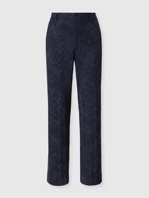 Missoni Striped Wool And Viscose Knit Trousers