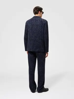 Missoni Striped Wool And Viscose Knit Trousers