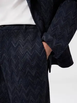 Missoni Striped Wool And Viscose Knit Trousers