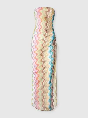Missoni Long Cover-up With Irregular Zig Zag Print - Multicoloured