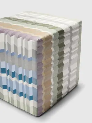 Missoni Positano Cubic Pouf 40x40x40 Cm