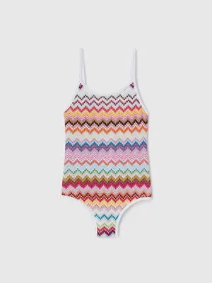 Missoni Viscose Lamé-blend One-piece Swimsuit - Multicoloured