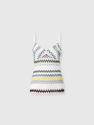 Missoni Top In Cotton And Viscose Zig Zag - Multicoloured