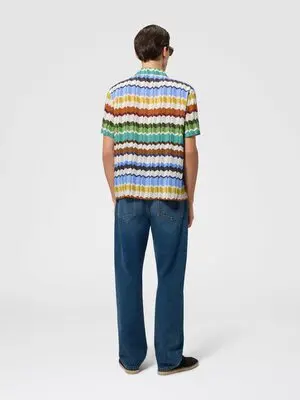 Missoni Zig Zag Viscose Bowling Shirt