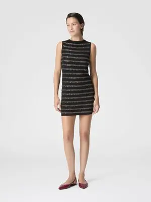 Missoni Sleeveless Striped Mini Dress With Sequins