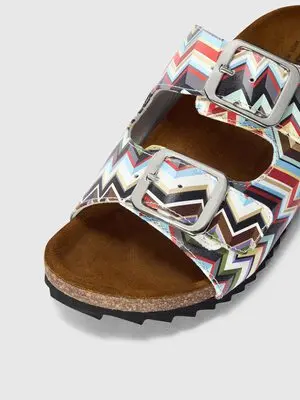 Missoni Double-strap Sandals With Zig Zag Motif