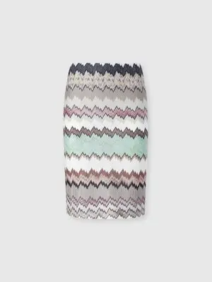 Missoni Viscose Lamé Midi Skirt With Slit