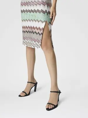 Missoni Viscose Lamé Midi Skirt With Slit