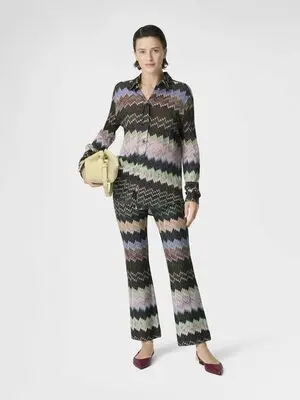 Missoni Snake-pattern Viscose Lamé Shirt