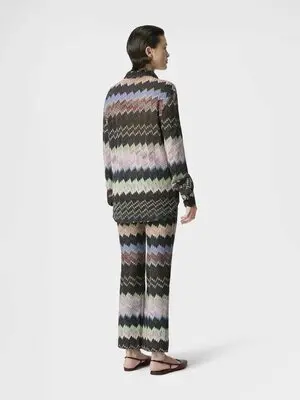 Missoni Snake-pattern Viscose Lamé Shirt