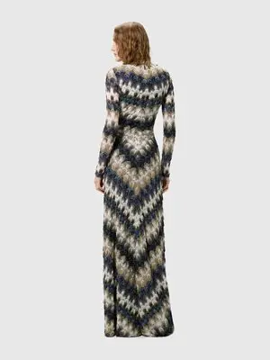 Missoni Long Lace Dress With V-neckline